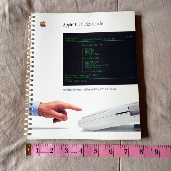 Apple | Other | Vintage 985 Apple Ii Utilities Guide Spiral Bound ...